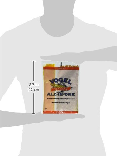 Vogel All in One Coconut Oil Popcorn Kit, 8 Ounce (Pack of 36)