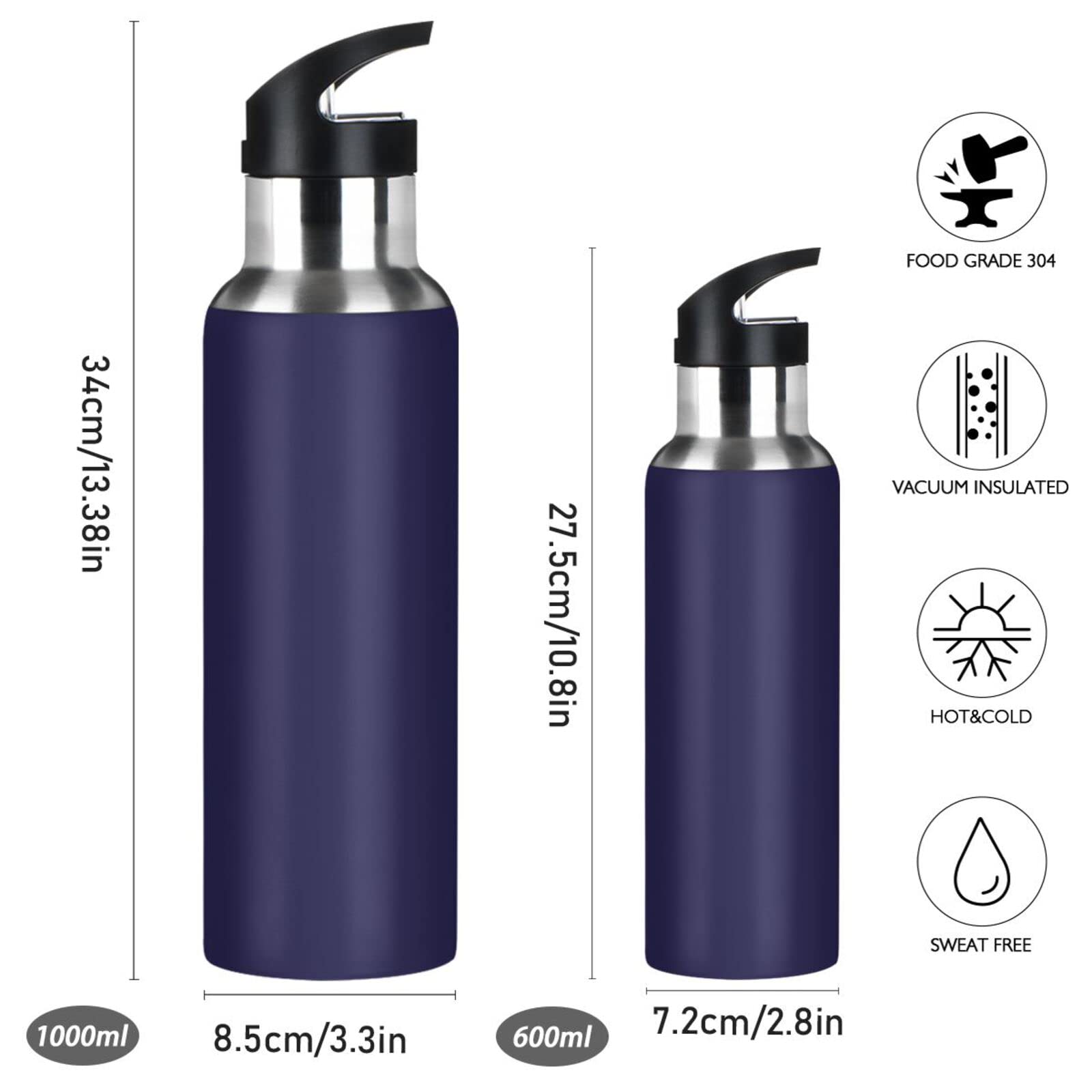 xigua 20oz Double leak Proof layer Insulated Keep Warm,Cute Hamster with Strawberry Stainless Steel Water Bottle with Straw for Sports and Travel#62