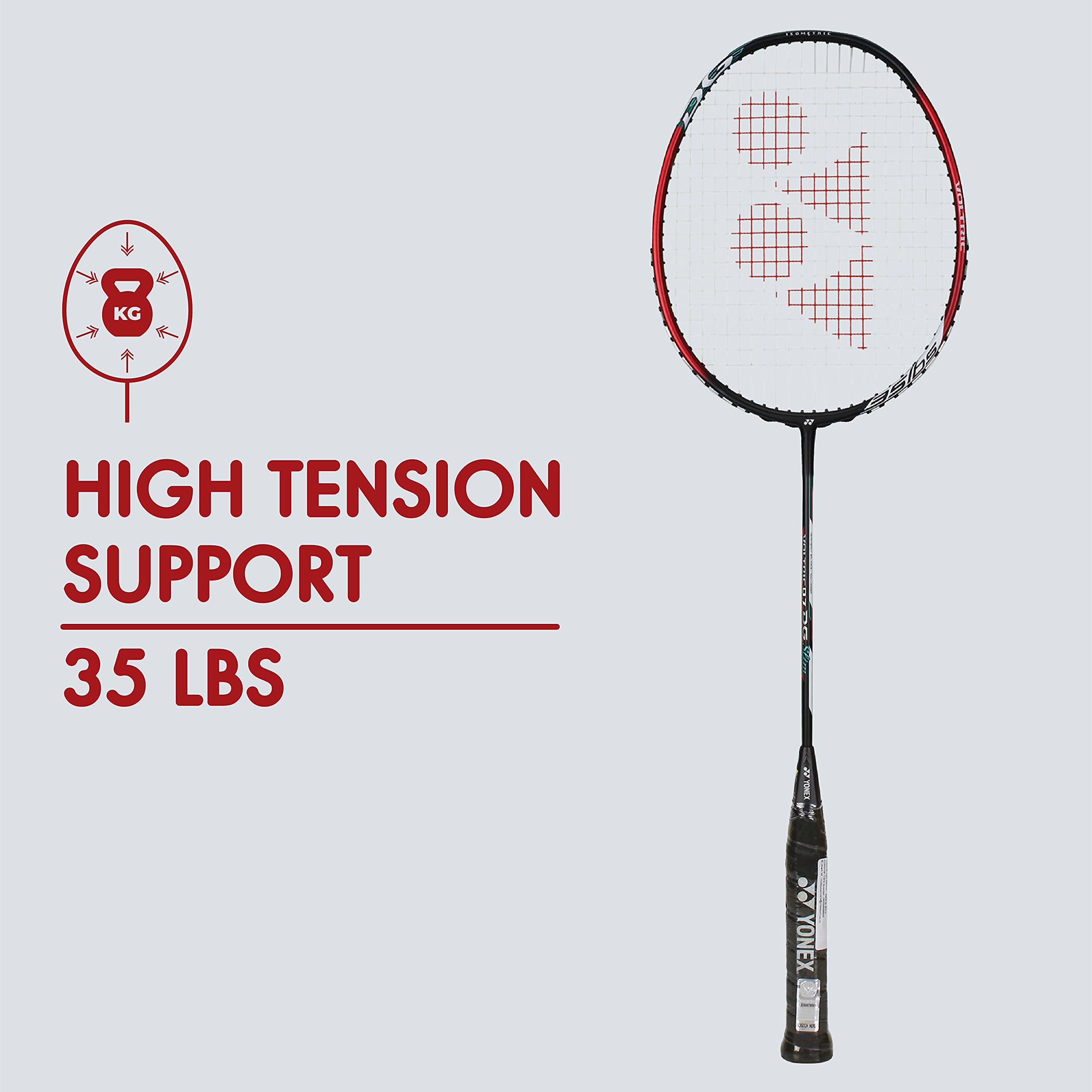 YONEX VOLTRIC 0.7DG Badminton Racquet (Navy Blue, Graphite, 35 lbs Tension)