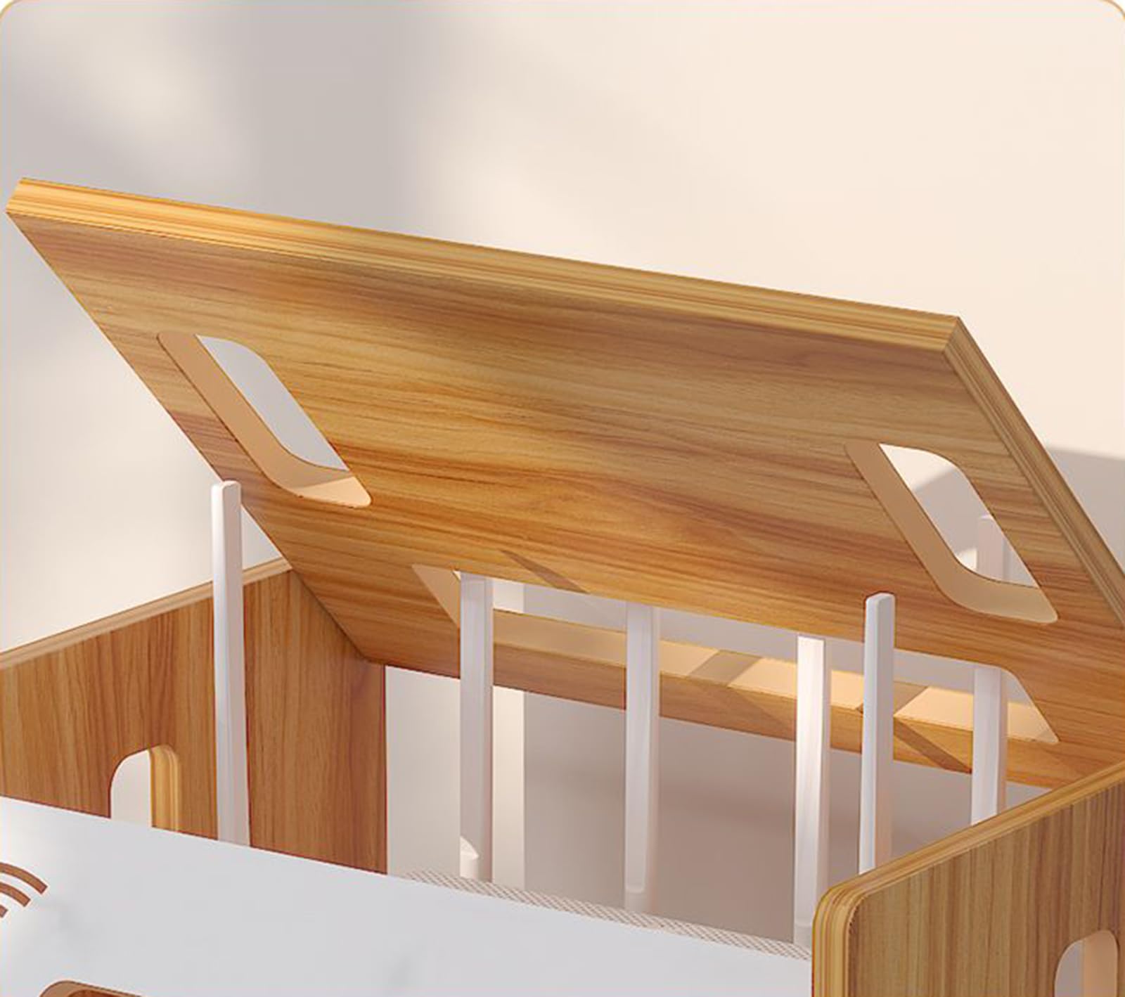 WiFi Router Desktop Storage Box,Power Router Fences Standing Shelf Units,Wooden Cable Management Hider Box Router Storage Racks for Desktop Office and Home,A
