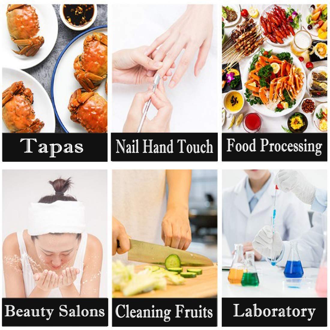 TOPtoper 500 Pack PE Clear Food Service Gloves for Food Prep Kitchen Food Service, Large Size (Large)