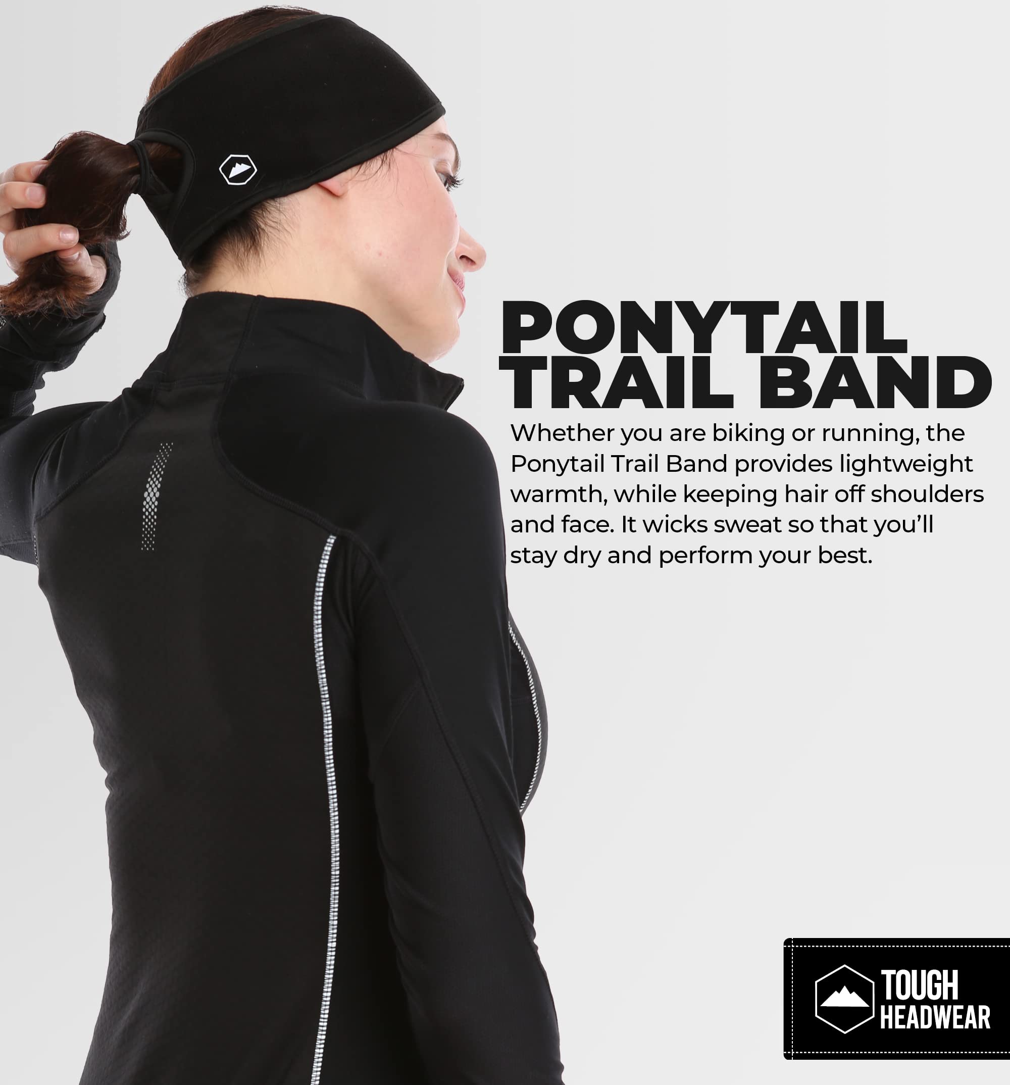 Tough Headwear Ear Warmer Headband - Ear Muffs - Running Winter Headband, Fleece Headband for Men & Women for Cold Weather