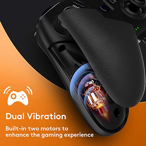 Uberwith Wired PC Game Controller, Joystick Gamepad Controller for PC Game Controller Compatible With Steam, PS3, Windows 10/8/7 PC, Laptop, TV Box, Android Mobile Phones