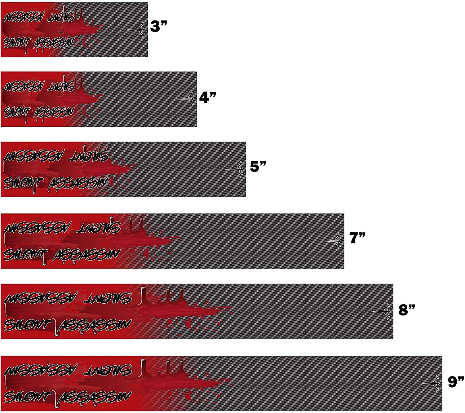 White Water Archery Laminated Silent Assassin Red Carbon Fiber Fade 2 Arrow Wraps 15 Pc Pack Choose Length Width (5.75)