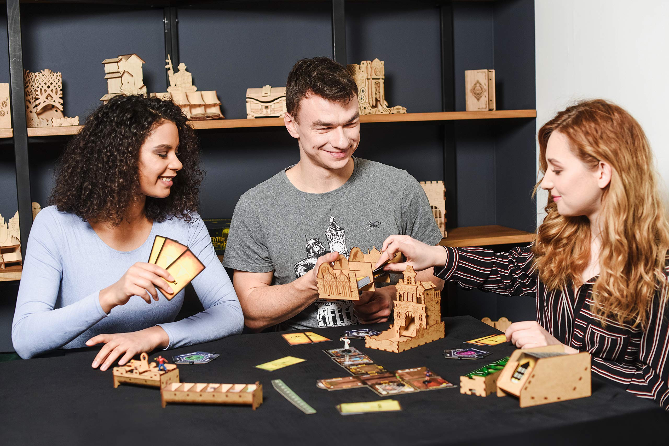 TowerRex Board Game Organizer for Betrayal at House on The Hill Board Game, Widow's Walk Expansion, Betrayal at The House on The Hill 2nd Ed boardgame Components, Tokens, Cards
