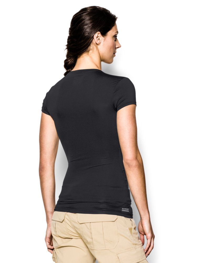 Under Armour Women's UA Tactical HeatGear Compression T LG Black