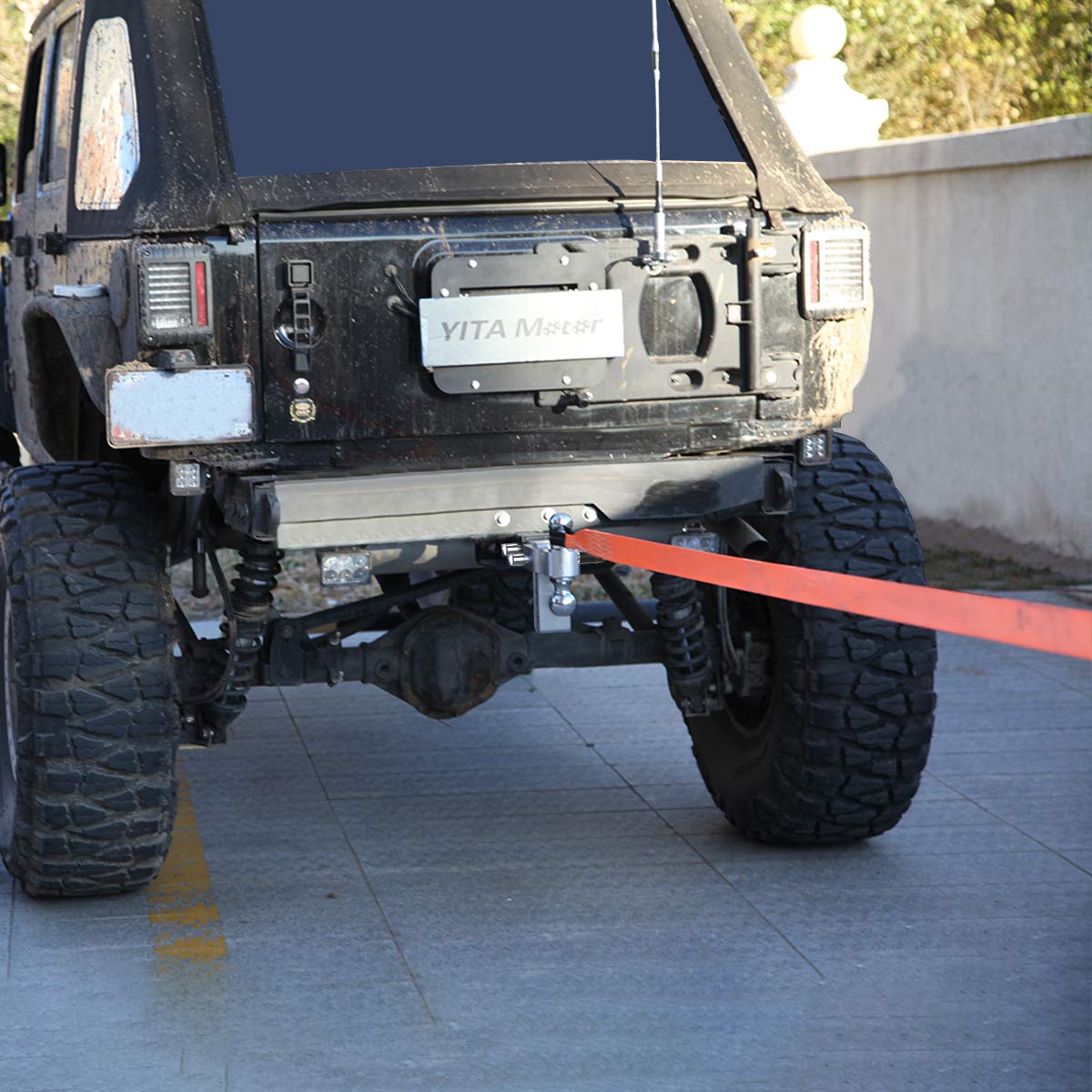 YITAMOTOR Hitches 4" Drop Adjustable Trailer Hitch Ball Mount Aluminum Alloy 2" Forged Shank & Steel Dual Combo Balls (2" & 2-5/16") with Double Keyed Locking Pins