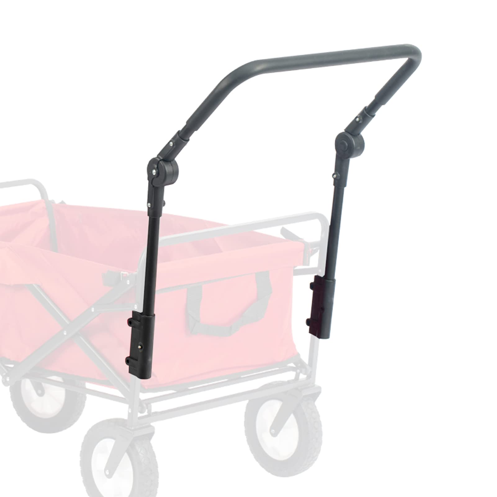 YEEDOIDO Push Handle Bar for Wagon Attachment Compatible with Mac Sports Folding Collapsible Beach Utility Kids Grocery Wagon Cart Accessories Replacement Adjustable Foldable Removable