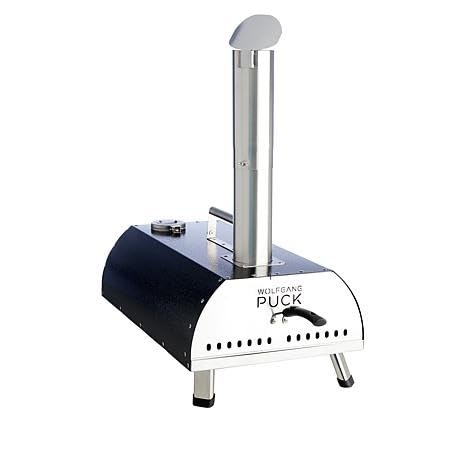 Wolfgang Puck Outdoor Wood Pellet Pizza Oven & Grill w/Peel & Recipes (Renewed)