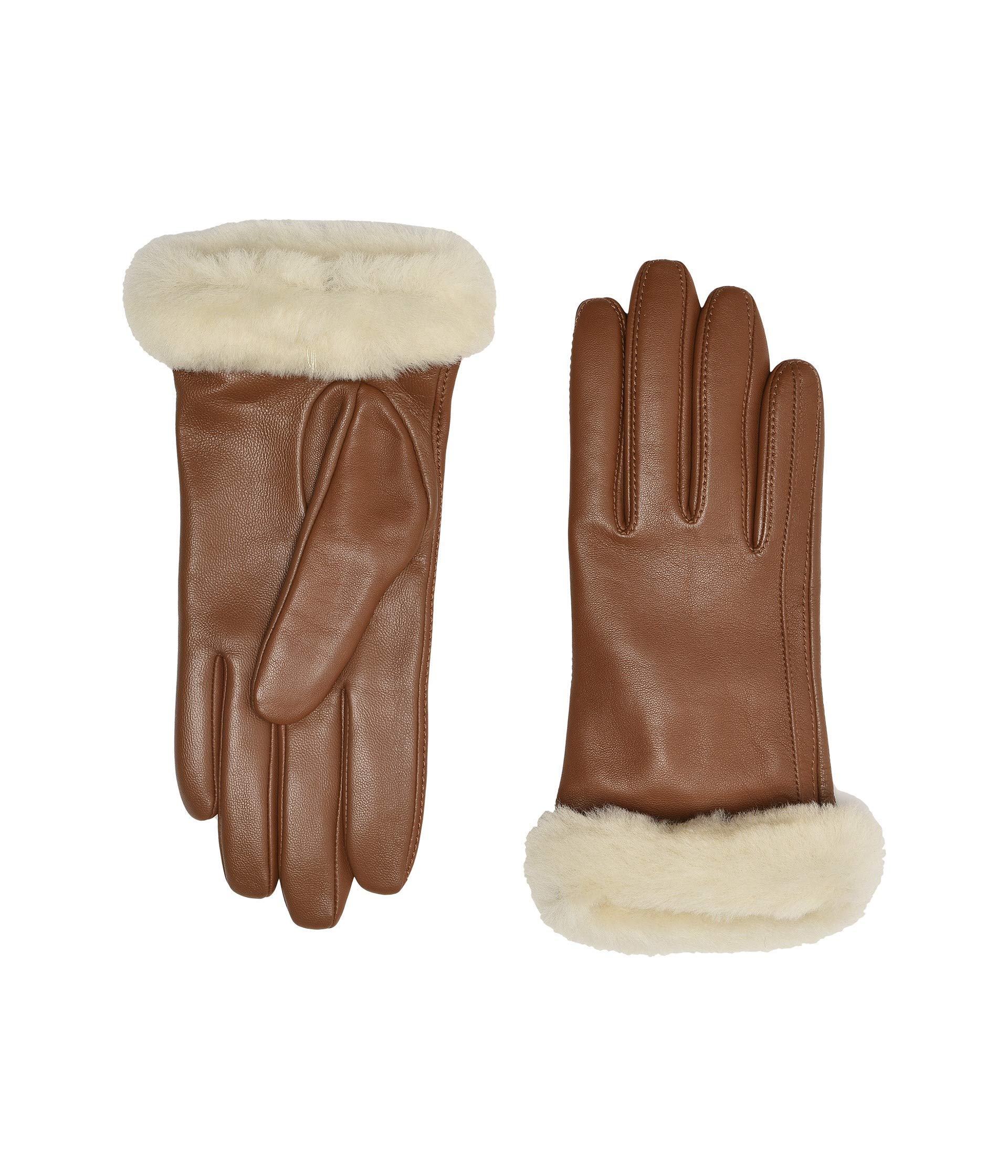 UGG W Women's Classic Shorty Tech Gloves, black, m