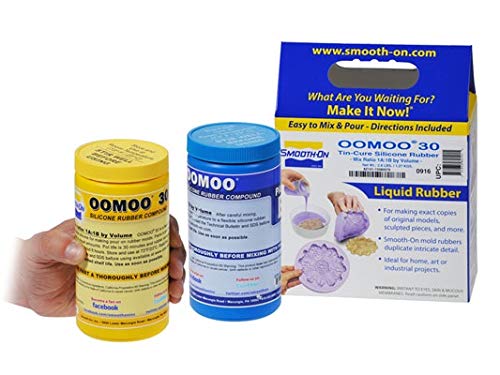 Smooth-On, OOMOO 30-1A:1B Mix by Volume Tin Cure Silicone Rubber - Pint Unit