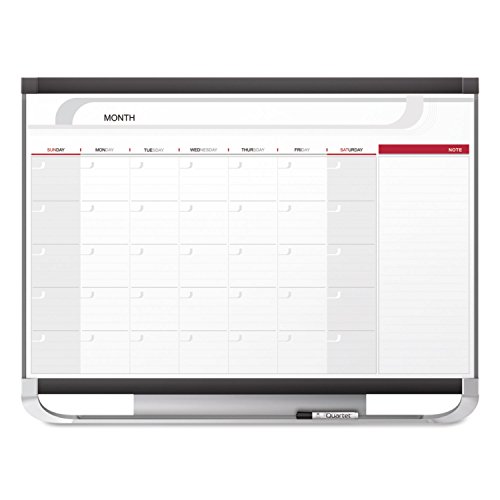 Quartet Dry Erase Calendar Board, Planner, Magnetic Whiteboard, 3' x 2', Yearly, Total Erase Surface, Prestige 2 (CP32P2)