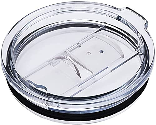 Tumbler Lid for 30 Oz Yeti Rambler, Old Style RTIC, Ozark Trails and more Cooler Cup, Sliding, Sealed, Splash Proof, and Straw Friendly (30 oz 2 Pack)