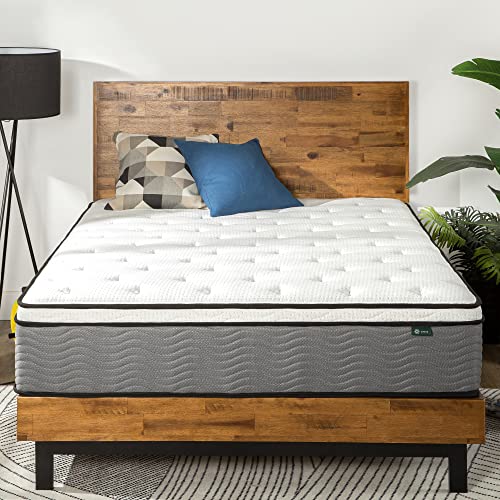 ZINUS 12 Inch Support Plus Pocket Spring Hybrid Mattress, King, Strong Coils for Durable Support, Pocket Innersprings for Motion Isolation, Mattress in A Box