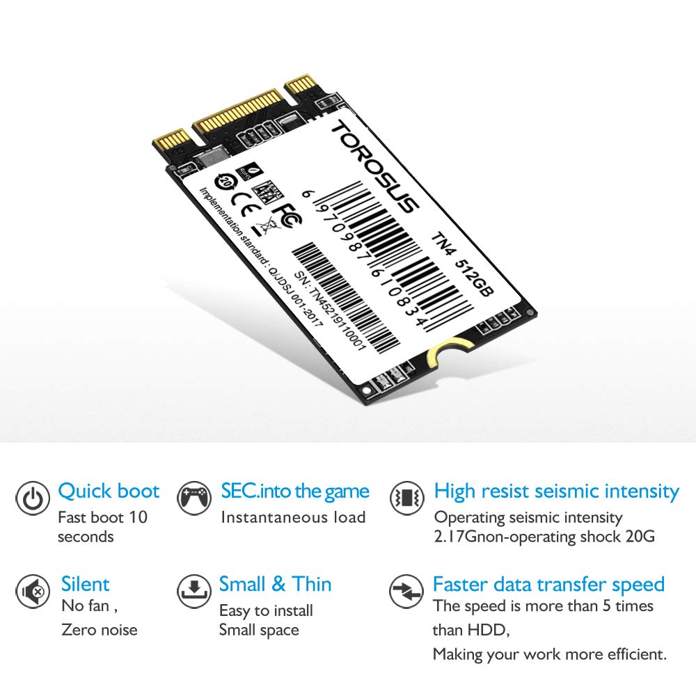 TOROSUS M.2 NGFF 22 * 42mm M.2 2242 480gb Solid State Drive Disk for Desktop PCs and MacPro