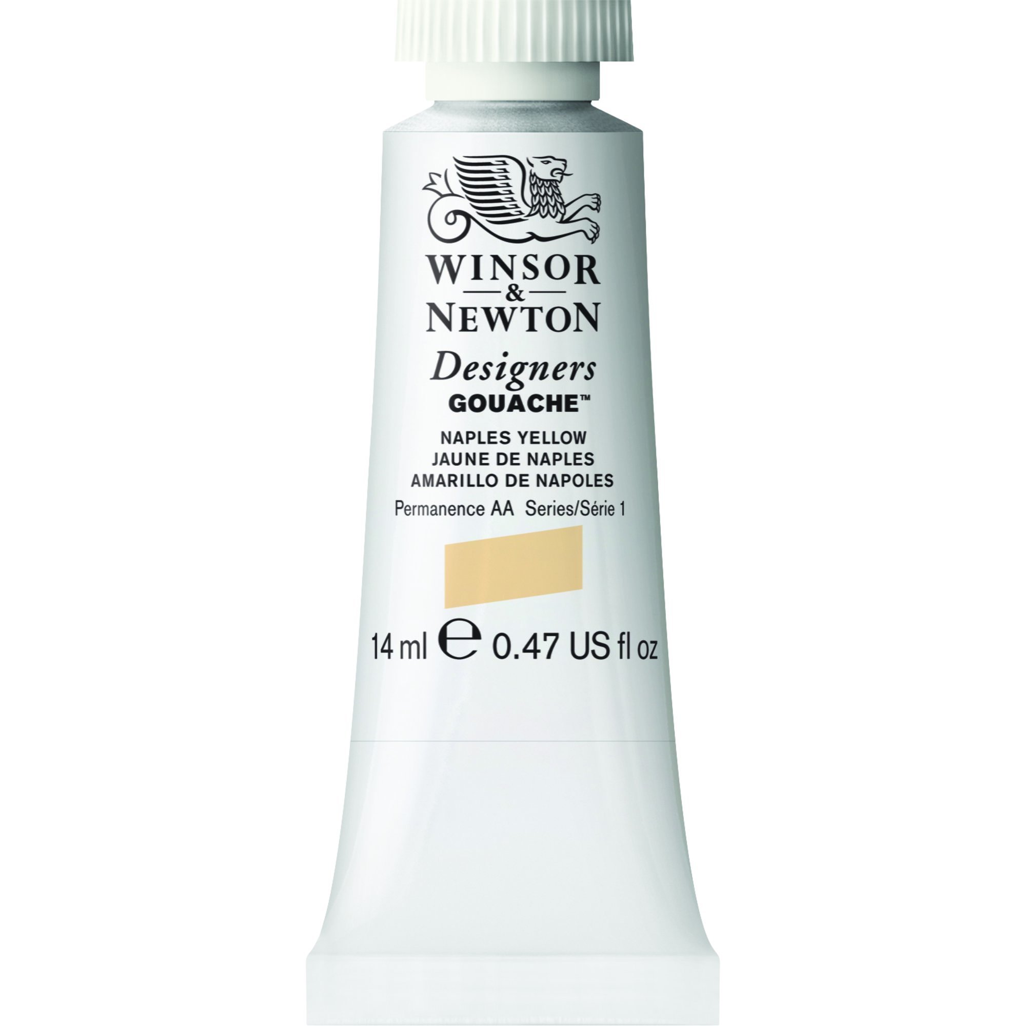 Winsor & Newton Designer's Gouache, 14 ml (0.47oz) tube, Naples Yellow