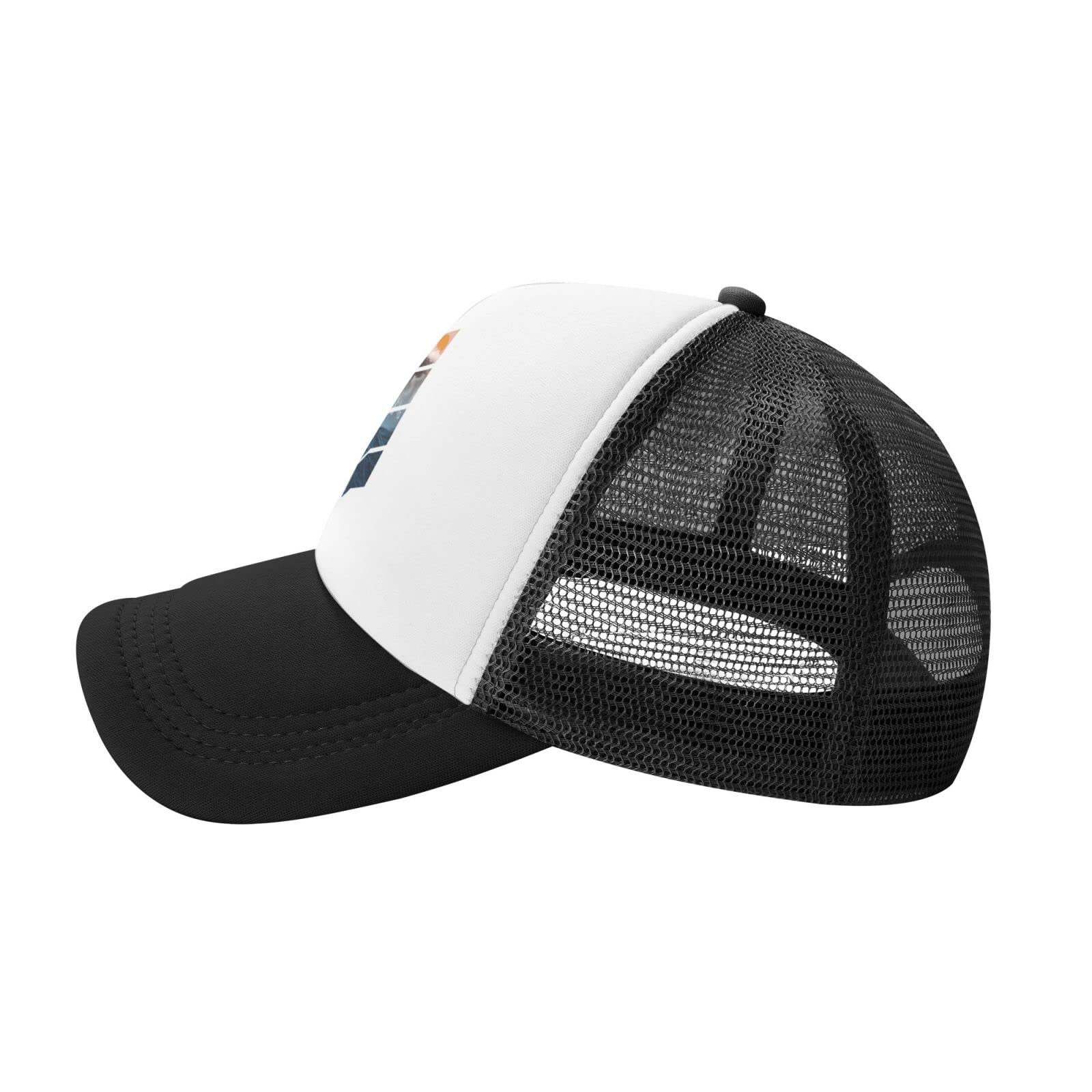 Waldeal Mens Sunrise Surfer Trucker Cap Adjustable Mesh Snapback Baseball Hat for Dad Black