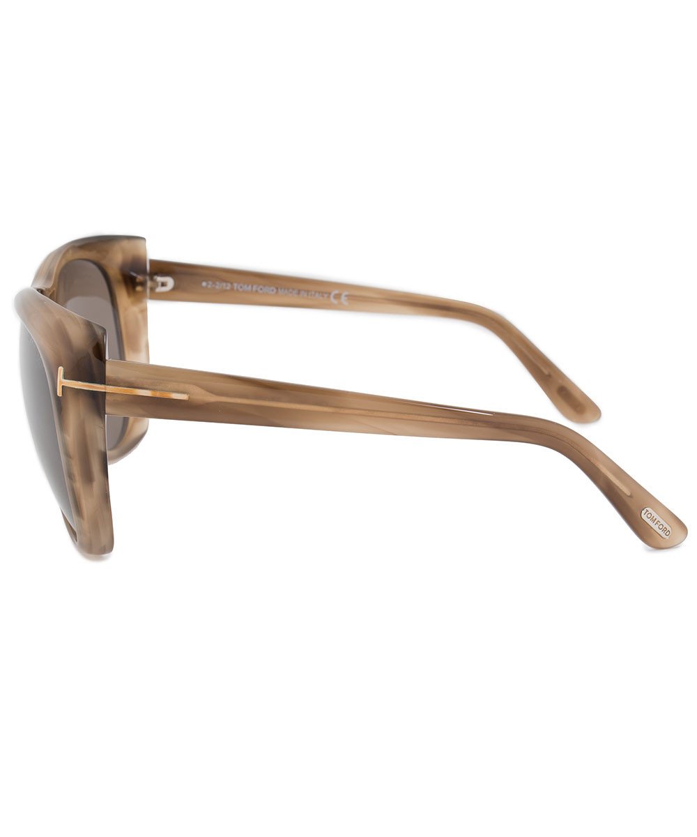 Tom Ford Sunglasses - Claudette / Frame: Brown Horn Lens: Brown