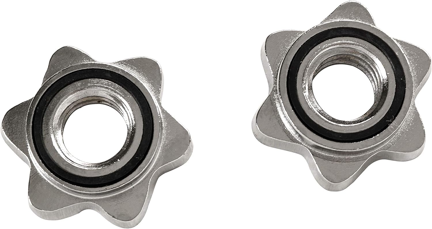 Sunny Health & Fitness 14" Threaded Chrome Dumbbell Bar Pair - STDBH-14
