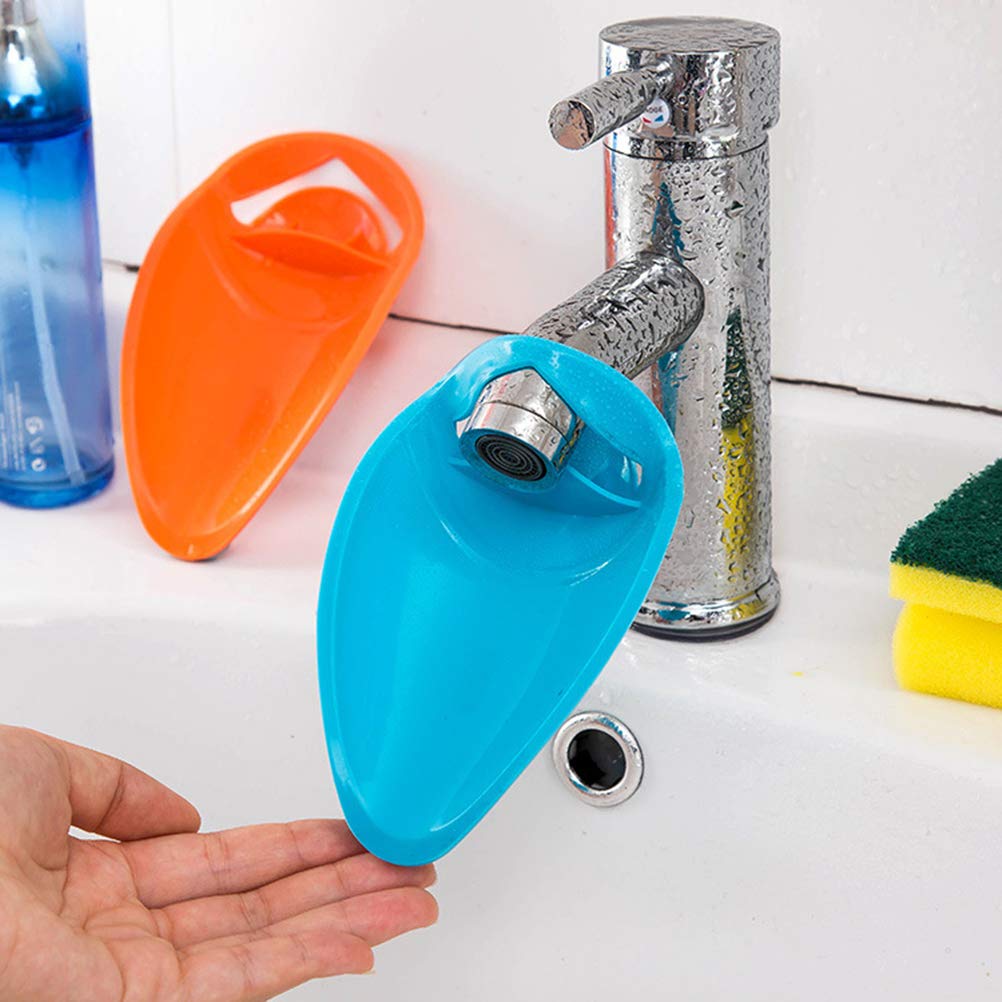 TOYANDONA 1pc Faucet Extender Flexible Silicone Faucet Extension Sink Handle Extender for Toddlers Children Kids(Random Color)