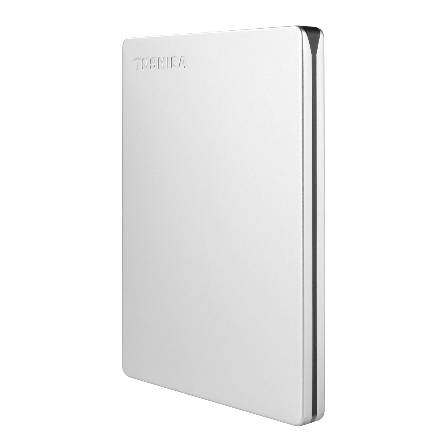 Toshiba Canvio Slim 2TB Portable External Hard Drive USB 3.0, Silver - HDTD320XS3EA
