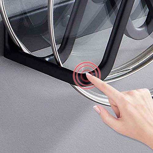 WUDILU Wall-Mounted Space Aluminum Drying Pan Pot Rack Cover Lid Rest Stand Spoon Holder Kitchen Tool