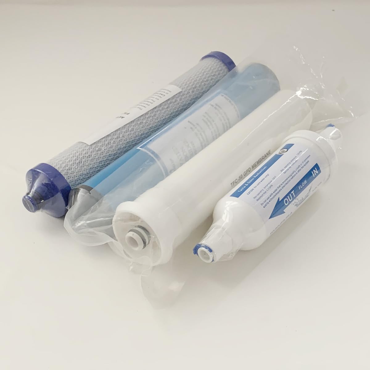 WUHUFILTRA - Replacement Water Filters, Full Filter Set with Membrane, Compatible Microline 435&335 Reverse Osmosis System