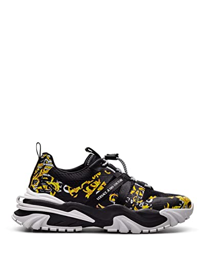 Versace Jeans Couture Men Trail Treck Sneakers Black - Gold 8 US