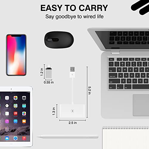 Wireless CarPlay Adapter Compatible with Apple Phone, 2023 Upgrade Plug & Play Dongle Wired Convert for Cars from 2015 with Factory Wired CarPlay, Fast and Easy Use Fit for iPhone iOS 10+