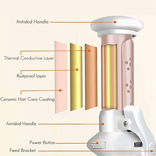 YZRL Cordless Curling Iron 1-Inch Ceramic Curling Wand Professional 2 in 1 Mini Hair Curler for Loose Curls USB Rechargeable Portable
