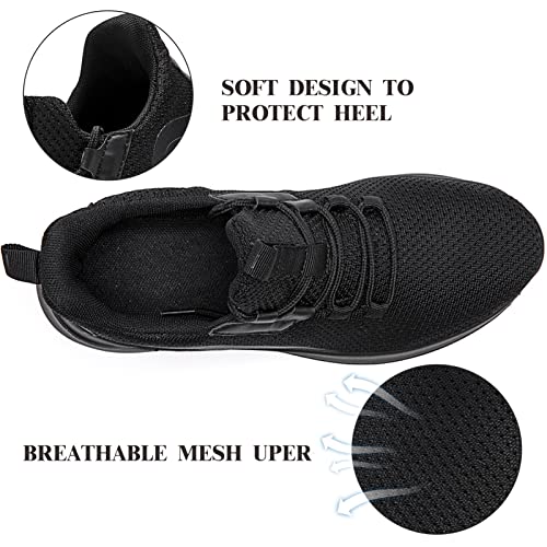 WCIDFY Womens Running Shoes Tennis Sneakers Lightweight Sports Workout Sneakers Black Womens Size 7