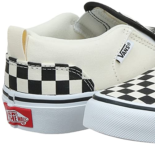 Vans Boy's Slip On Trainers, Multicolour Checkers Black Natural Ipd, 38