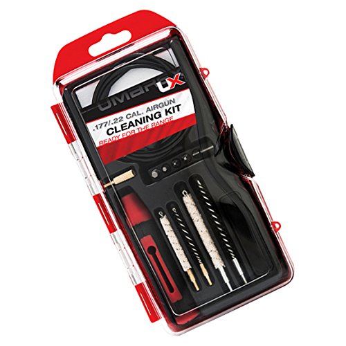 Umarex .177 and .22 Caliber Air Gun Cleaning Kit - Includes Cleaning Rod, Brushes, Mops, Cleaning Pellets, and Driver Set, Black