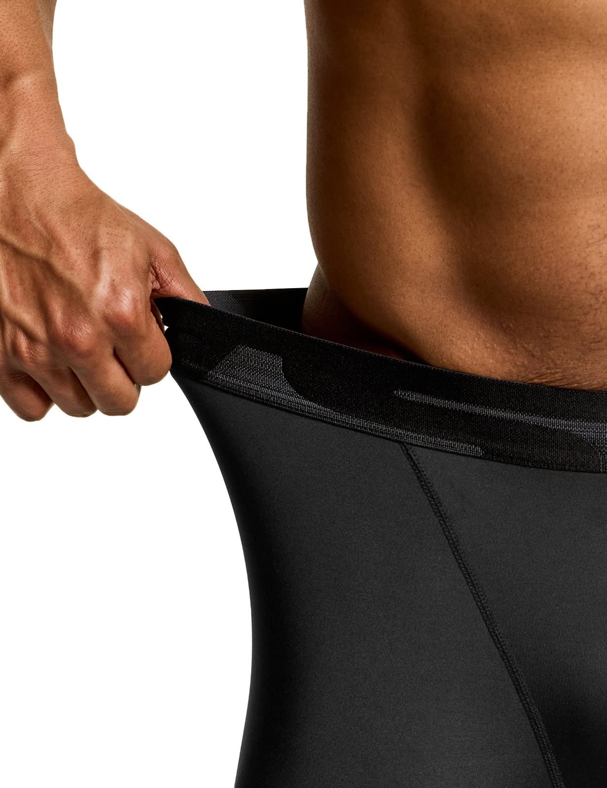 TSLA Men's Athletic Compression Shorts, Sports Performance Active Cool Dry Running Tights, Core 3pack Shorts Dim Black/Dim Charcoal/Sky, Small