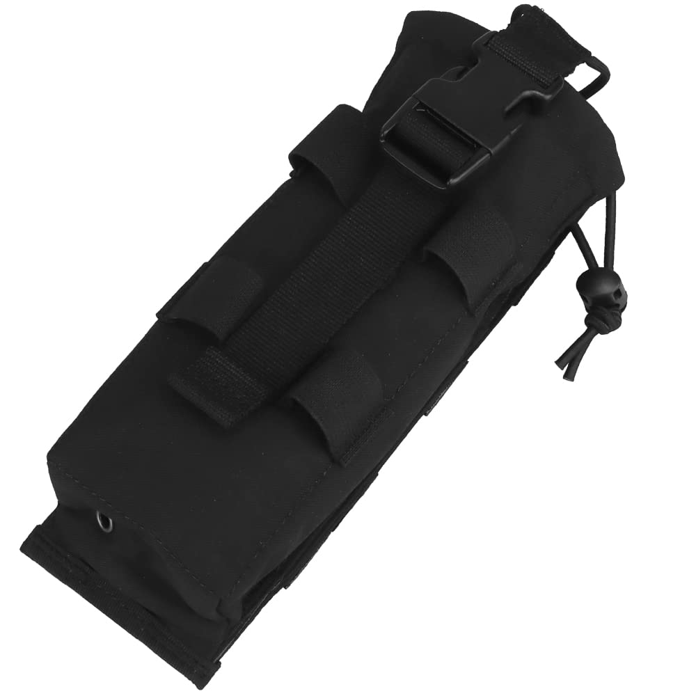 Tactical Radio Holster Duty Belt Walkie Talkie Pouch Mode of Eversion M OLLE Radio Pouch for Vest,Compatible PRC 152 148 Mainstream Military intercom Models (Green)