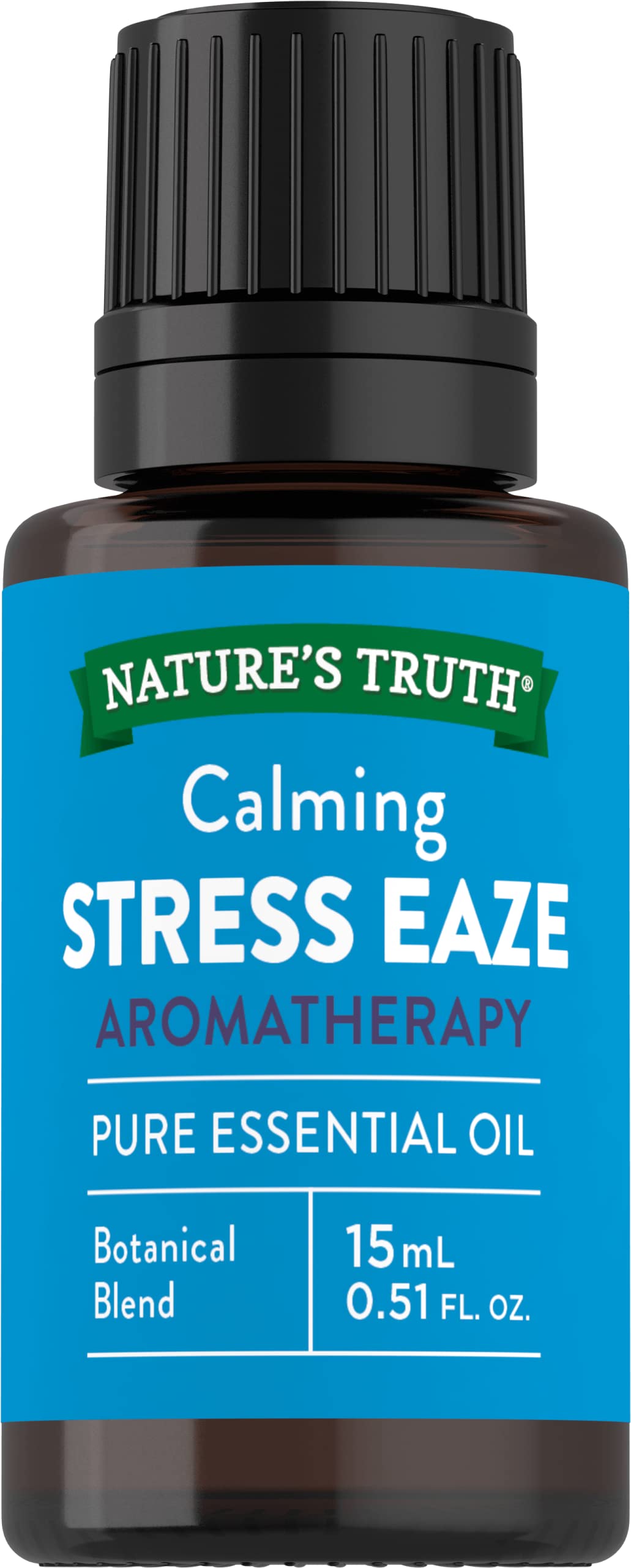 Stress Relief Essential Oil | 15 mL / .51 Fluid Ounce | Stress Eaze Calming Aromatherapy | by Nature's Truth