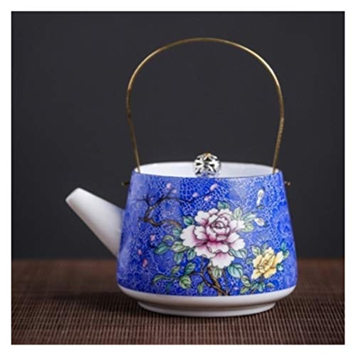 ZNZN Ceramic Kettle Retro Teapot Household Fashion Small Teapot with Exquisite and Comfortable Design Handle (210ml,7.1oz) Multifunctional Water Kettle (Color : F)