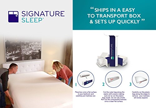Signature Sleep 6” Coil Mattress made with CertiPUR-US® certified foam , Twin,White