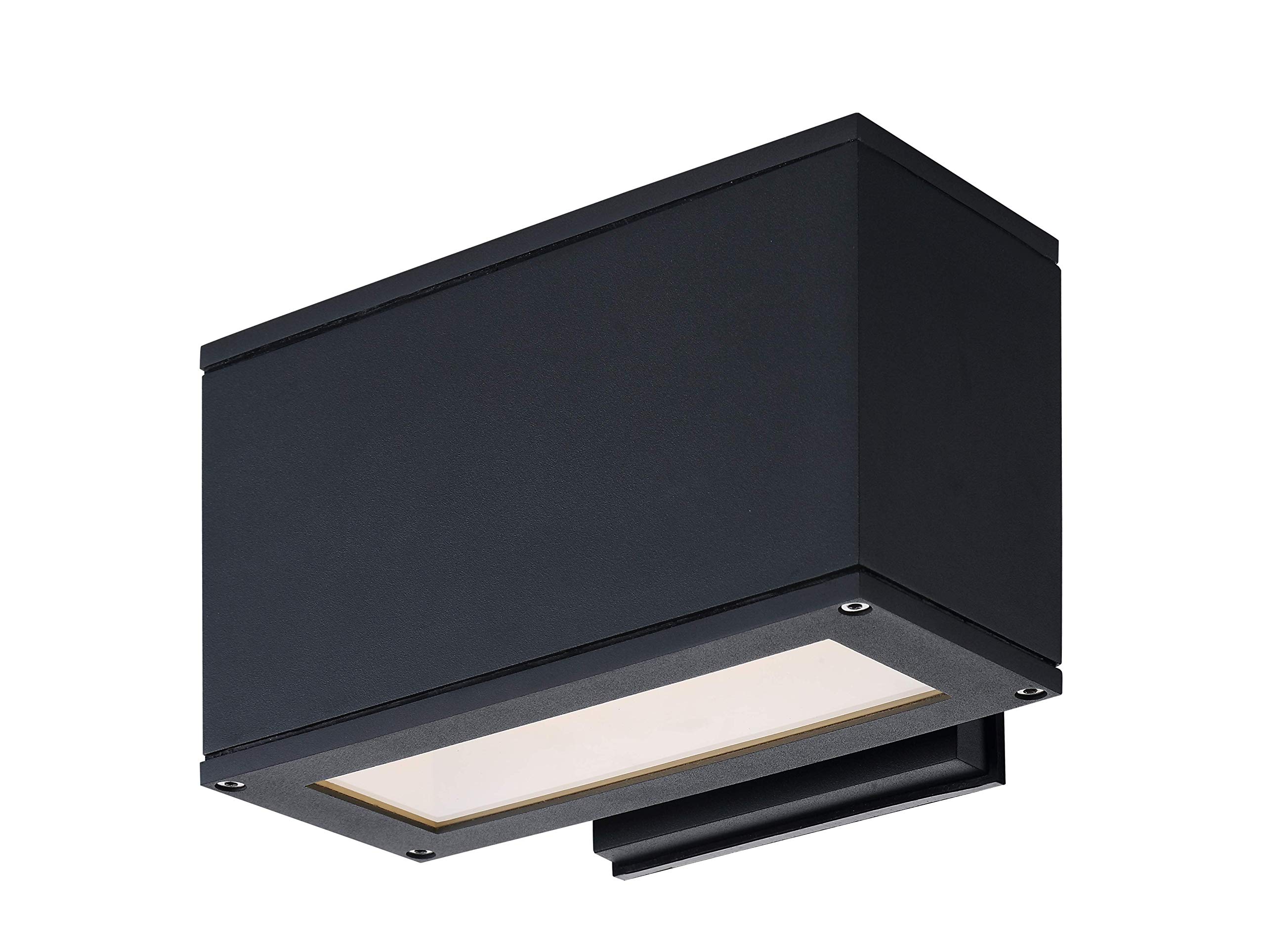 VidaLite Modern Sleek Exterior LED Rectangular Wall Light 3000K 1400 Lumens for Outdoor Home Garden Décor, Architectural Bronze, Modern Sleek LED