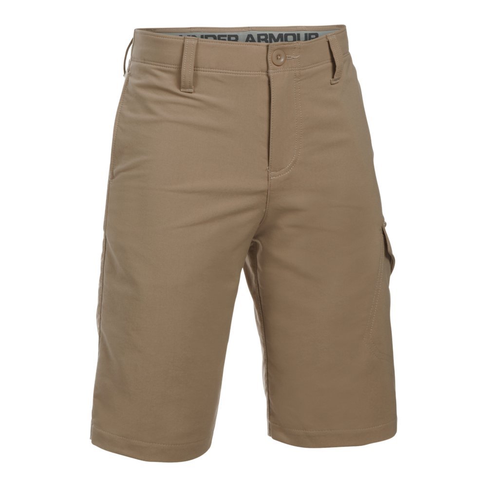 Under Armour Boys' Match Play Cargo Shorts, Canvas (254)/Canvas, 6
