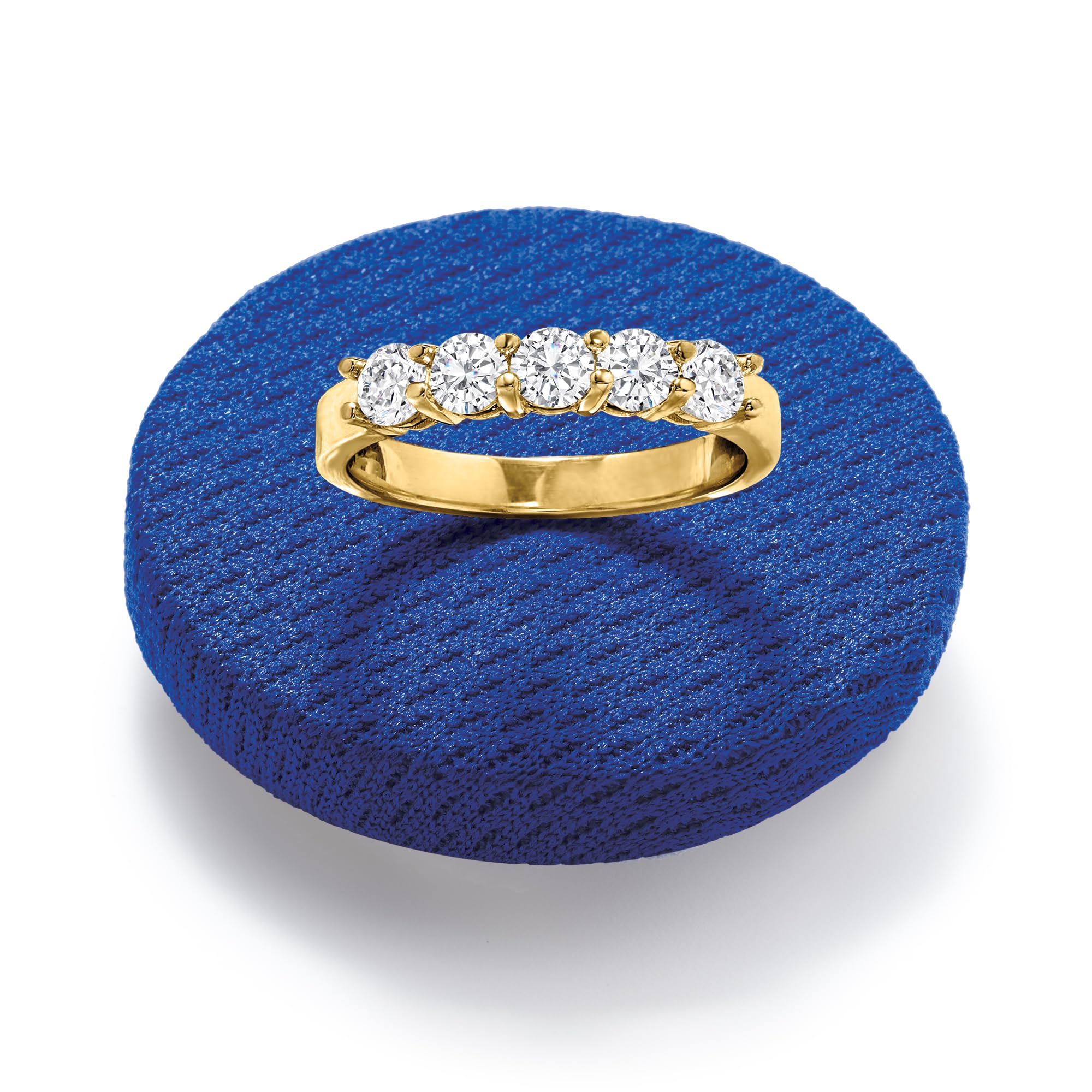 Ross-Simons Diamond 5 Stone Ring in 14kt Yellow Gold