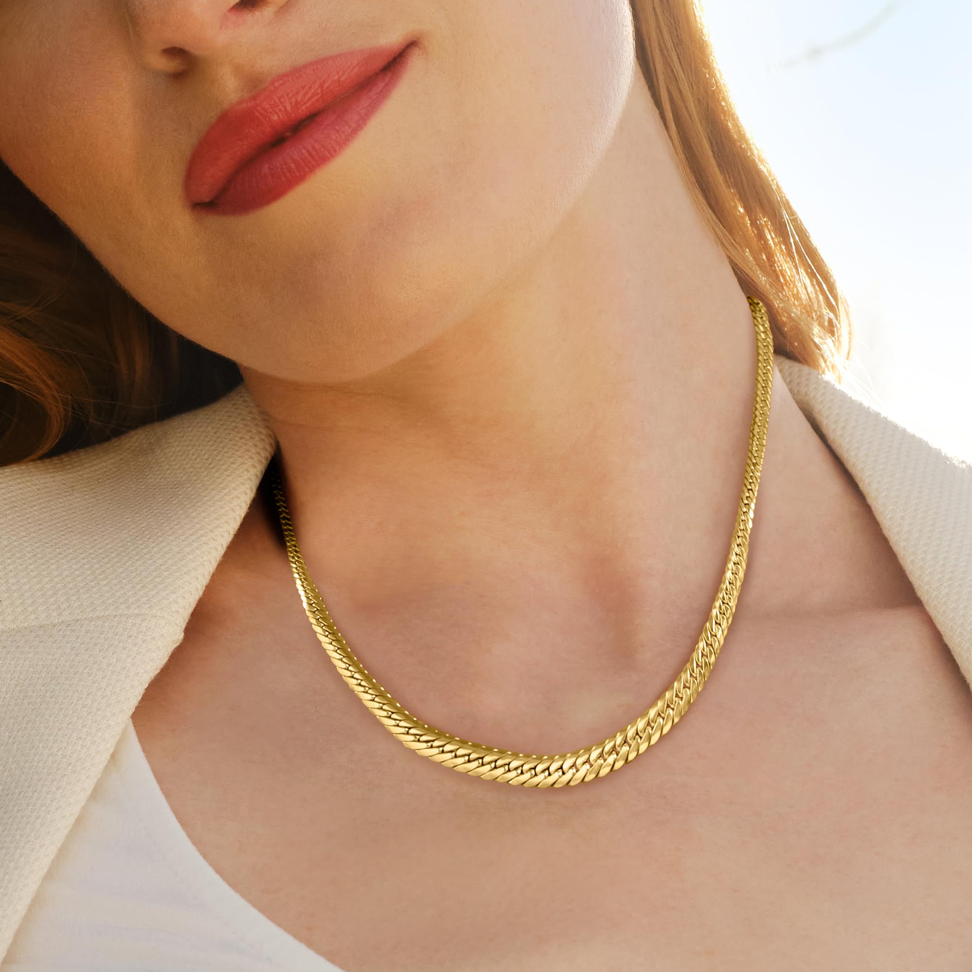 Ross-Simons Italian 18kt Yellow Gold Graduated Cuban-Link Necklace. 20 inches