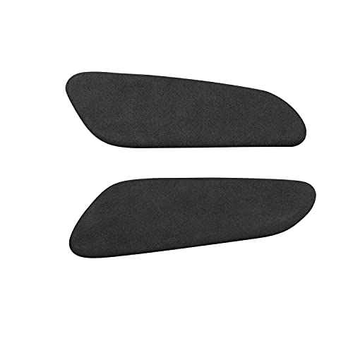 Toworldit Alcantara + ABS Material Center Console Armrest Box L/R Cover Trim Sticker Compatible with BMW Mini Cooper F60 2018-2020 (Black Gray)