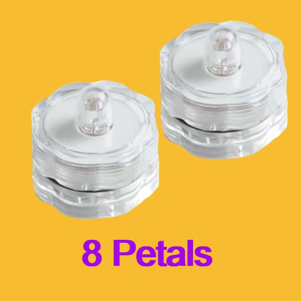 TDLTEK Waterproof Submersible Led Lights Tea Lights for Wedding, Party, Decoration, Vase (36 Pieces Purple)