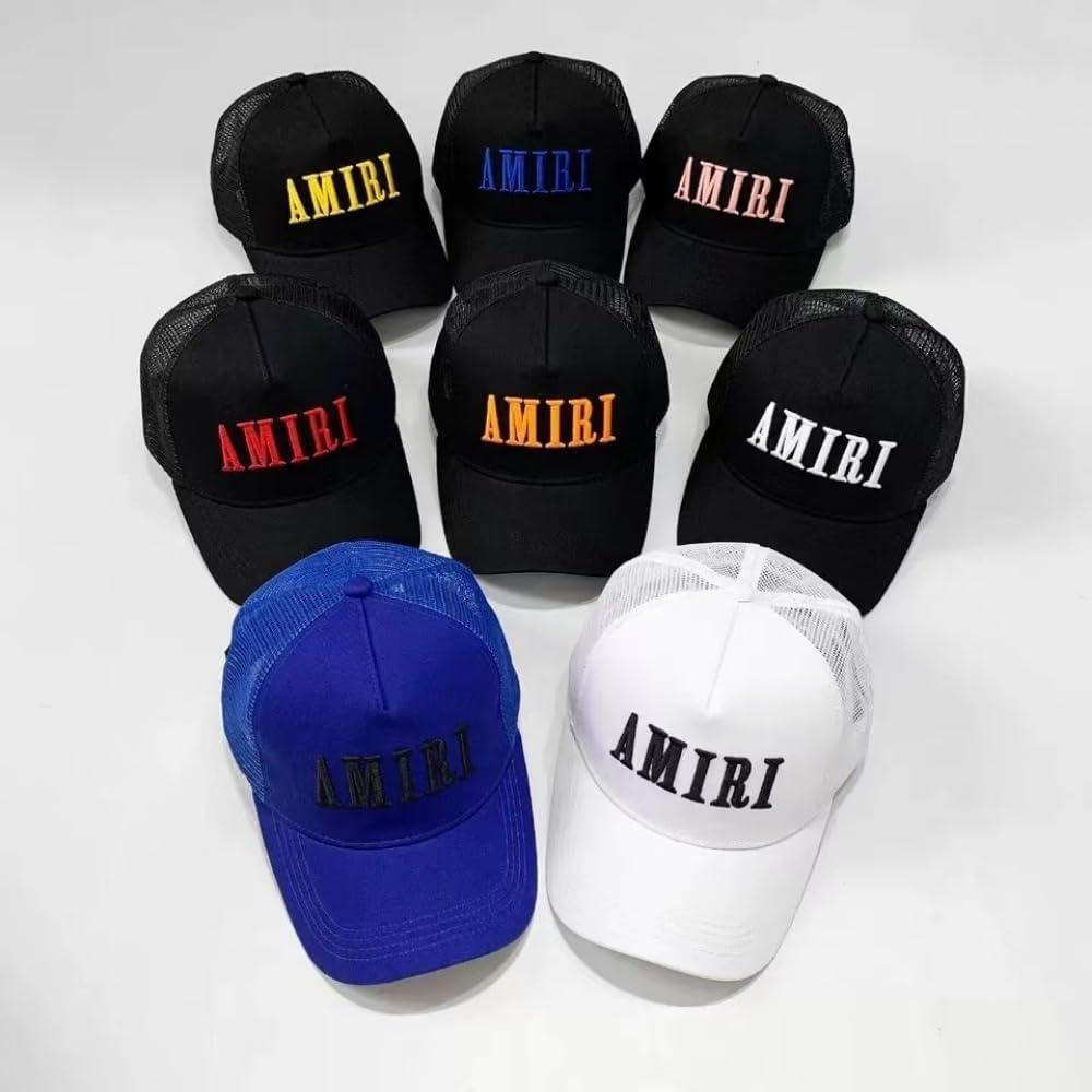 Trucker hat, baseball cap, embroidered letter print, adjustable unisex baseball cap