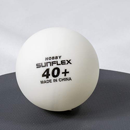 Sunflex Hobby Table Tennis Balls Pack of 12 Ping Pong Balls - Plastic 40+ Table Tennis Recreational Training Balls - Available in Two Colors - White and Orange