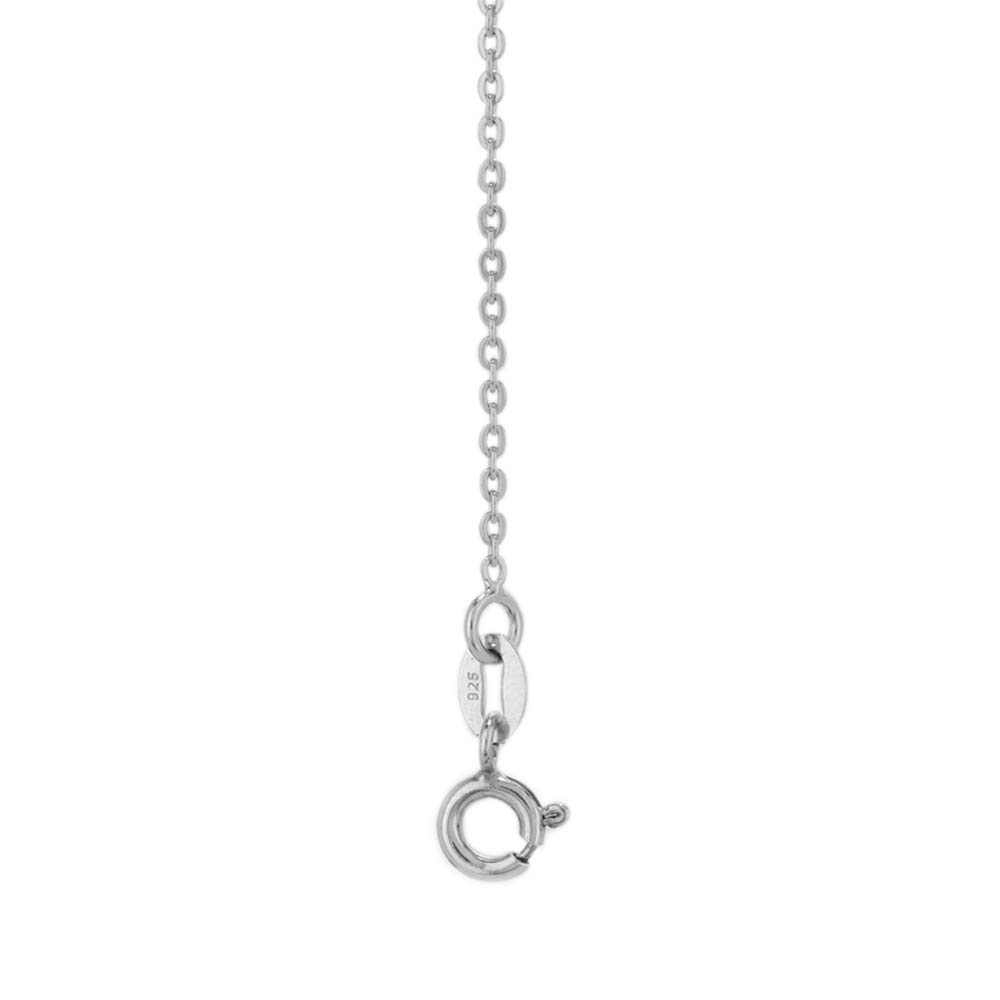 Vanbelle Sterling Silver Jewelry - Rhodium Plated with 925 Stamp - Feather Charm Anklet - Elegant handcrafted Chain Anklet for Women - 9" long + 1" extender