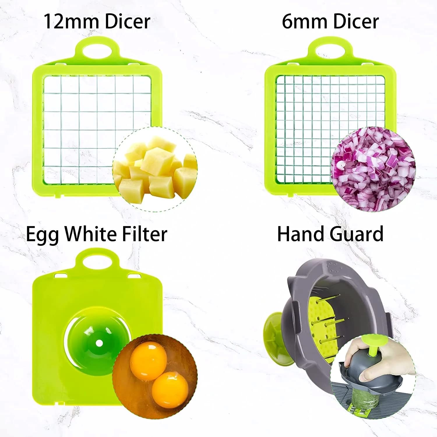 Vegetable Chopper, Multifunctional 12 in 1 Food Chopper, Kitchen Helper, Vegetable Slicer, Veggie Dicer, Onion Cutter with Container