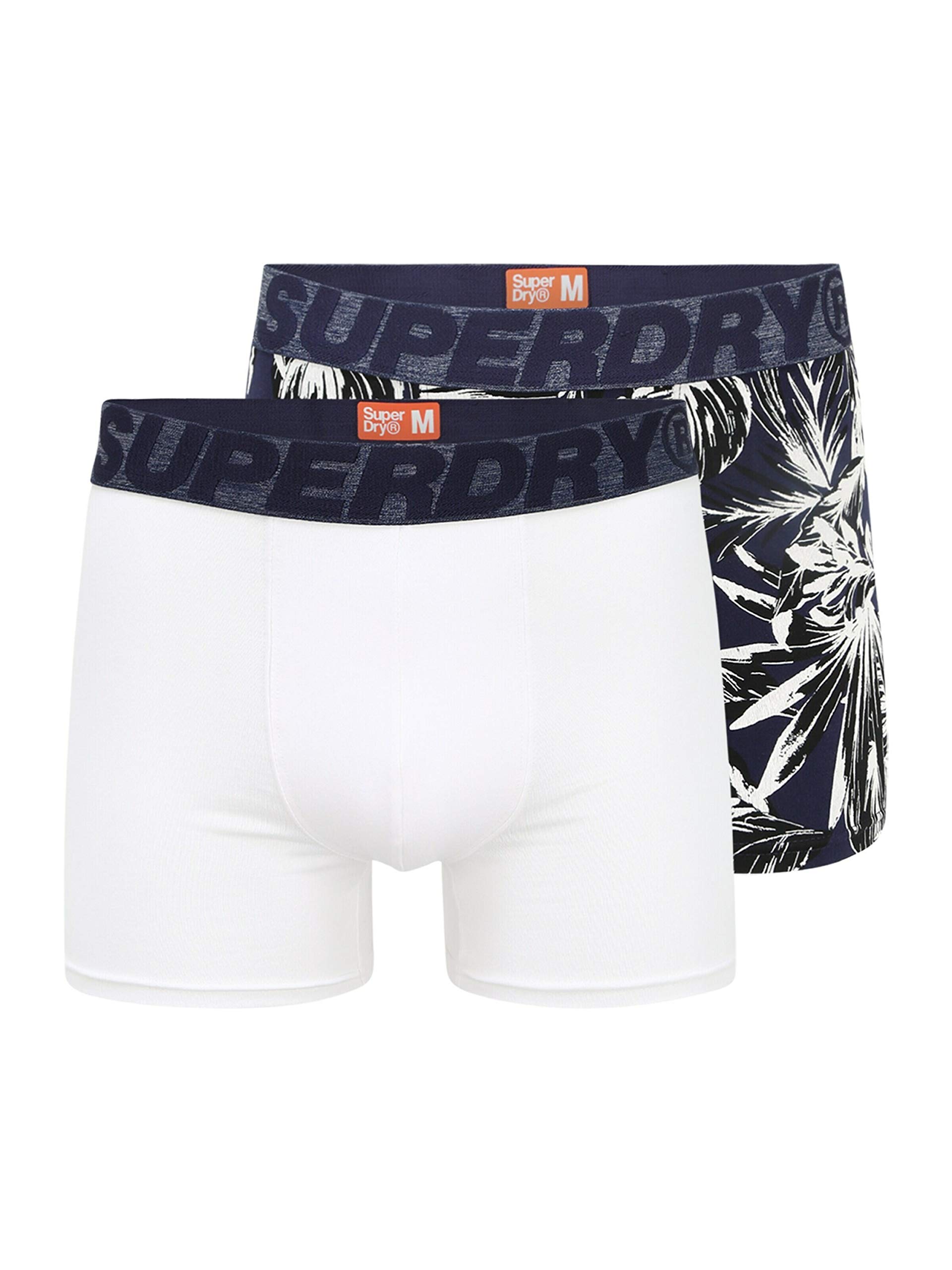 Superdry Mens Organic Cotton Boxer Double Pack White Multipack Size Xl