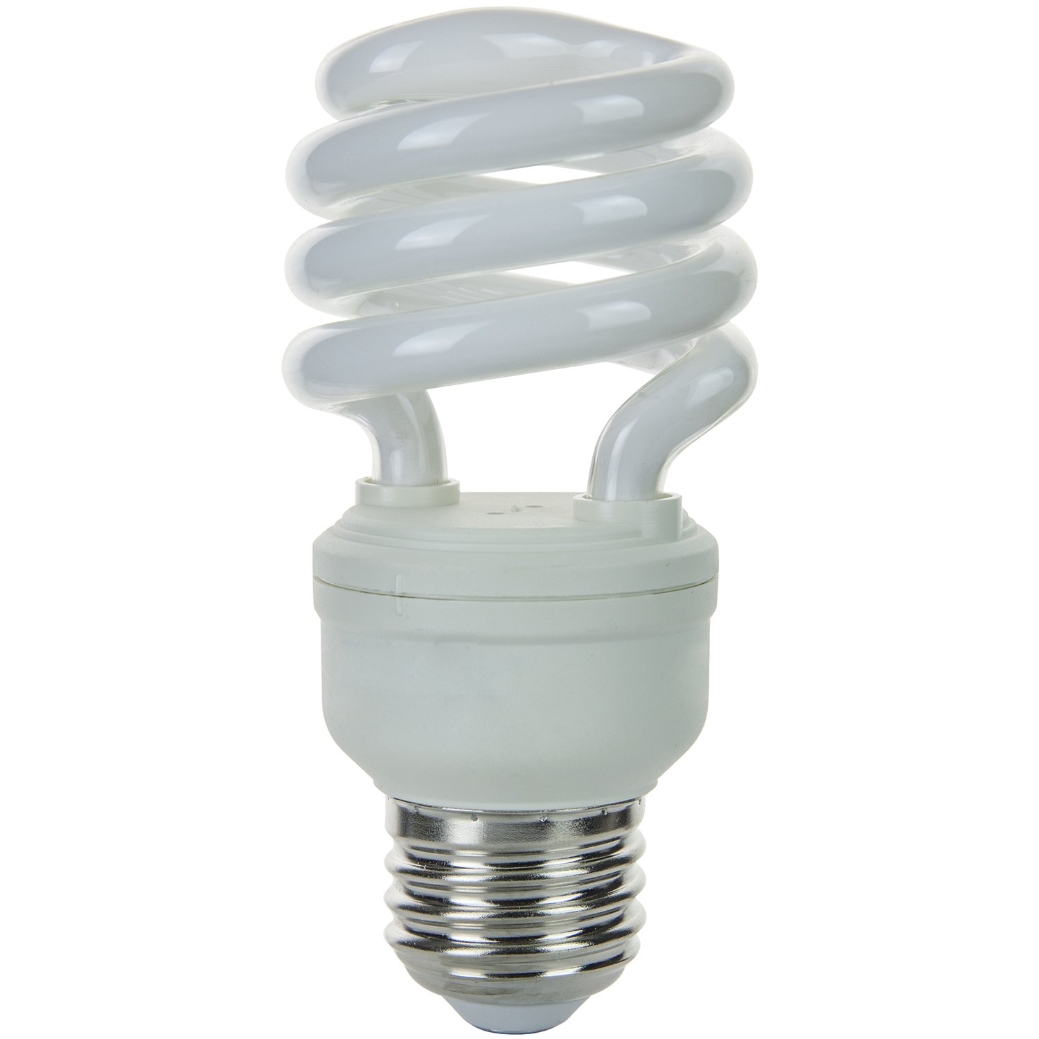 Sunlite 00807-SU Mini Spiral CFL Bulb, 13 Watts (60W Equivalent), Medium Base (E26), 900 Lumens, 10,000 Hour Life Span, UL Listed, 65K - Daylight